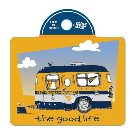 WVU The Good Life Camper Sticker