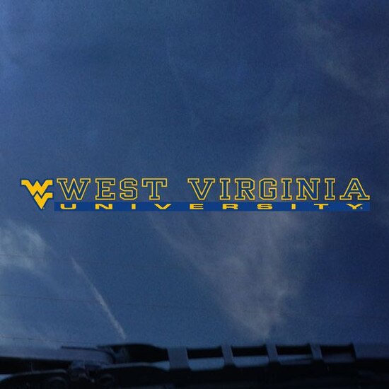 WVU Boxed Decal