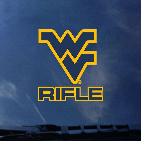 WVU Rifle WV Logo Decal