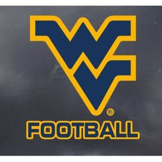 WVU Football Flying WV Logo Decal
