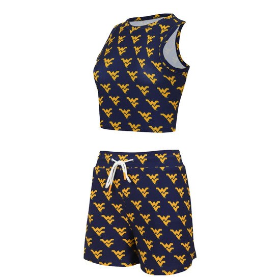 WVU Flying WV Logo All Over Print Tank & Short Set