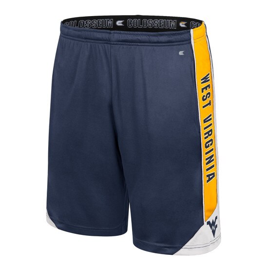 West Virginia Side Panel Poly Shorts