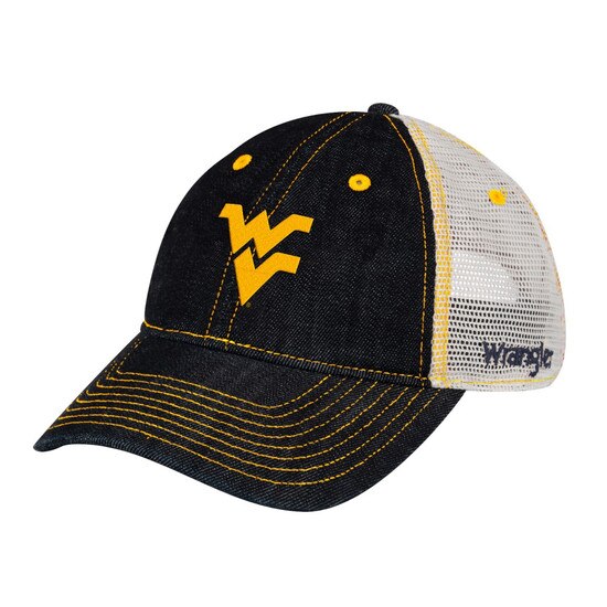 Wrangler WVU Bozeman Denim Trucker Hat
