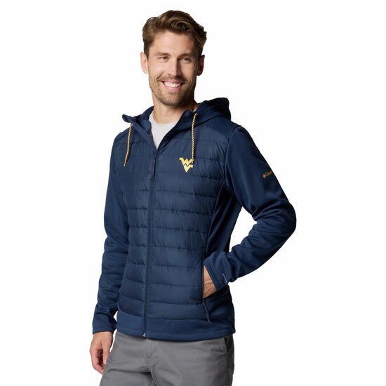 Columbia WVU Out-Shield Hybrid Hooded Jacket