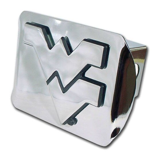 WVU Chrome Hitch Cover
