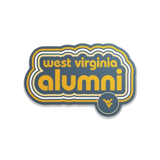 West Virginia Retro Lines Alumni Sticker