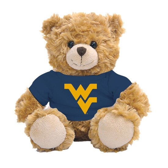 West Virginia University Beige 12" Sitting Bear