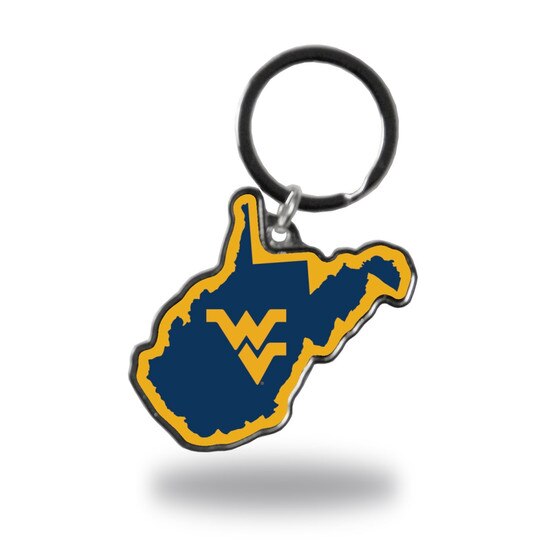 West Virginia State Shape Keychain