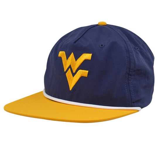 WVU Logo Navy and Gold Chill Out Snapback Hat