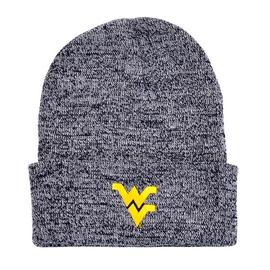 WVU Marled Yarn Cuffed Knit Hat