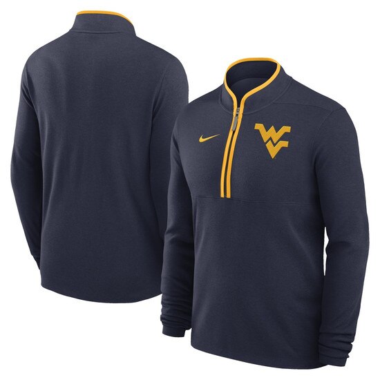 Nike WVU Basketball Courtside Half Zip Pullover