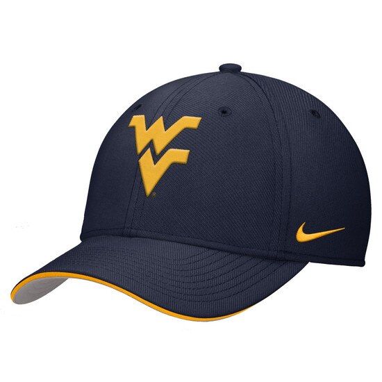Nike WVU Baseball Coaches Structured Swooshflex Hat