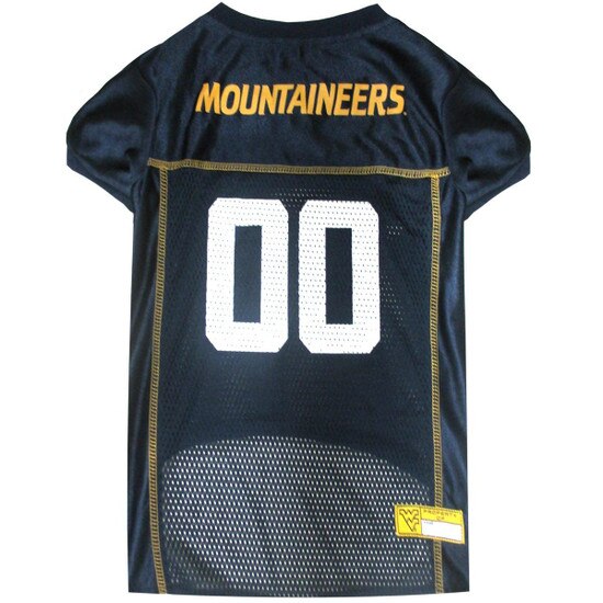 Pets First WVU Navy Mesh Pet Jersey