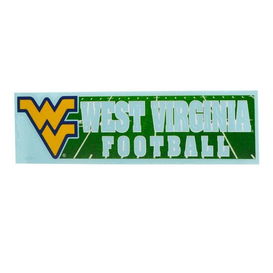 WVU Football Knockout Vinyl Decal