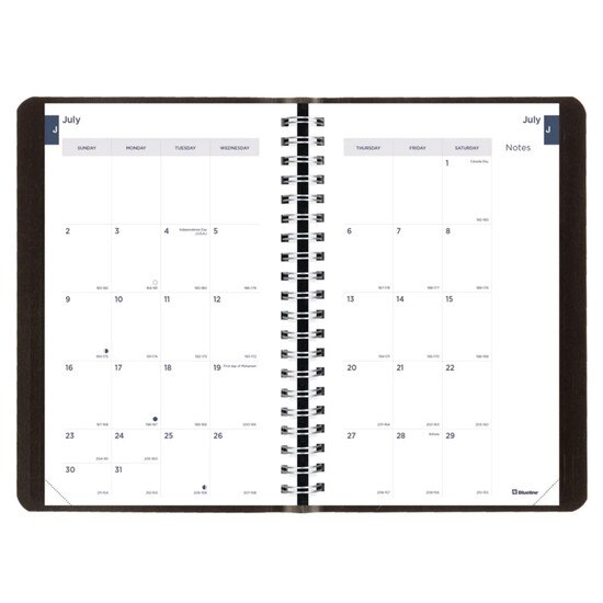 Weekly Academic Planner Black 2023-2024