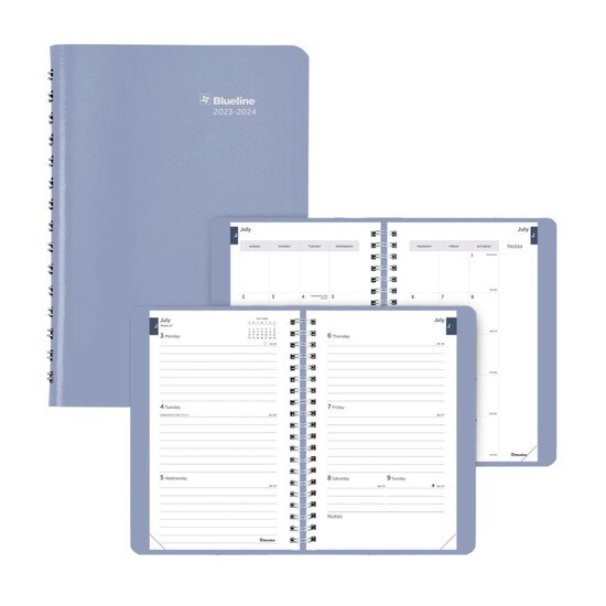Weekly Academic Planner Blue 2023-2024