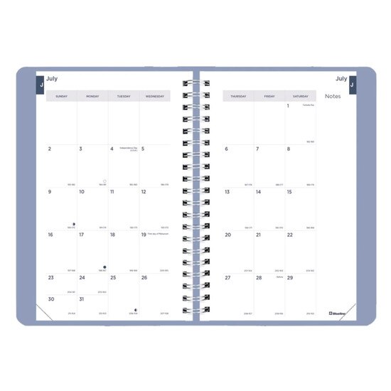 Weekly Academic Planner Blue 2023-2024
