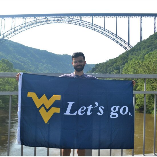 WVU Let's Go Flag