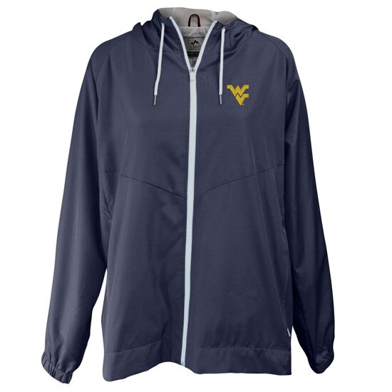 West Virginia Women’s Full Zip Rain Jacket