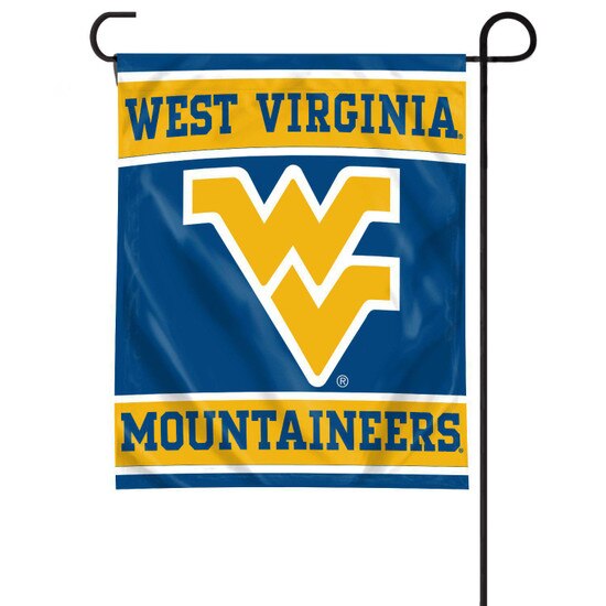 WVU WV Logo Striped Garden / Window Flag