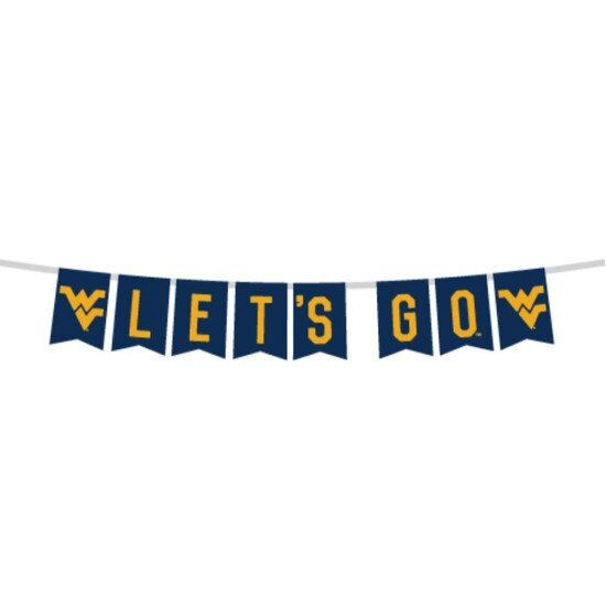 West Virginia Let's Go Felt Banner